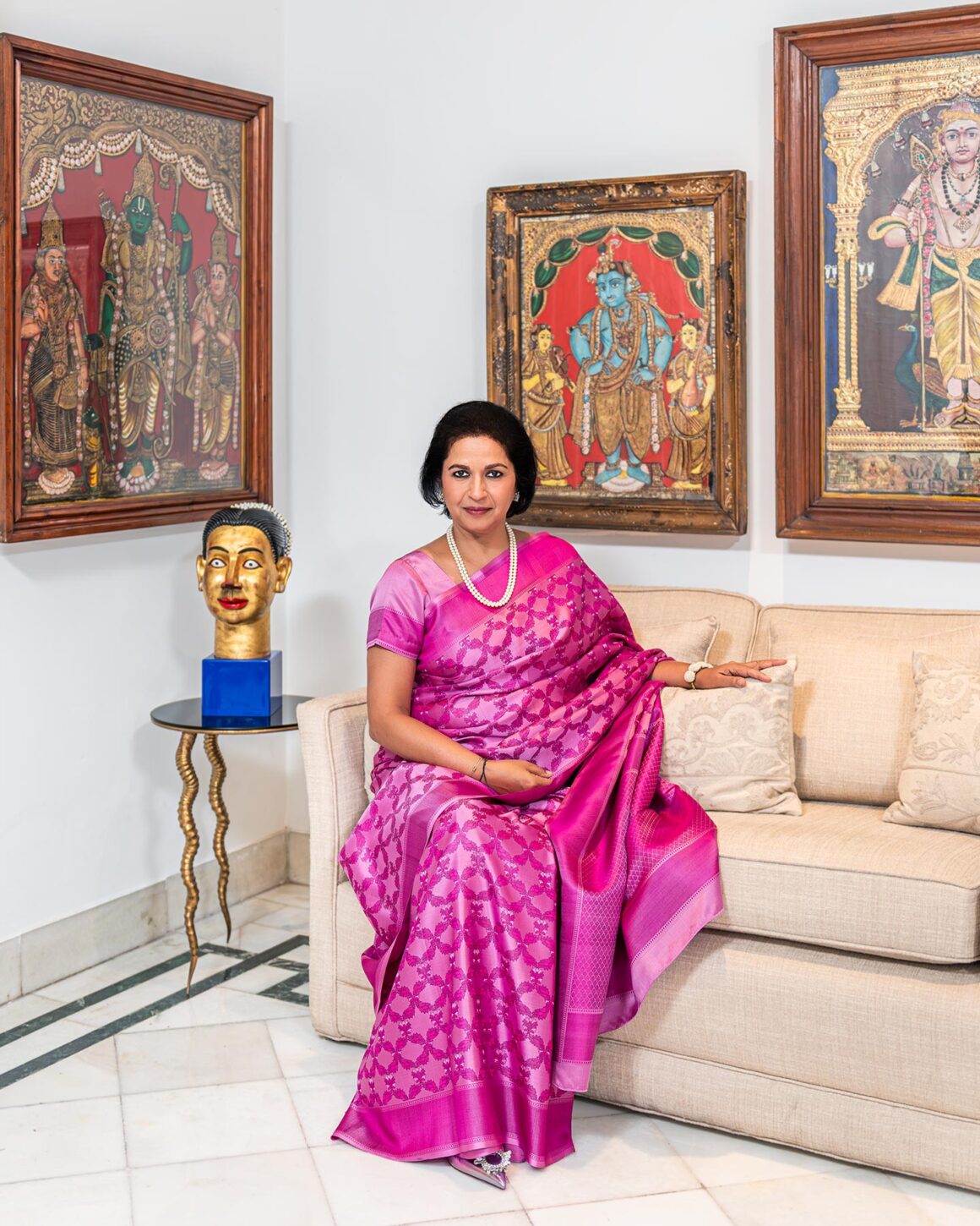 Portraits of Ms. Priya Paul for The House of Angadi’s National Handloom ...